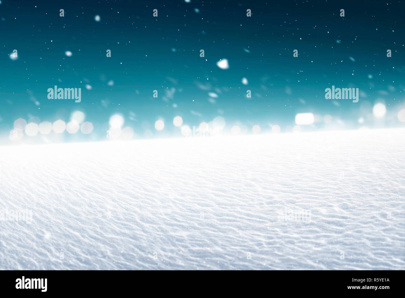 Image of snowy land Stock Photo - Alamy