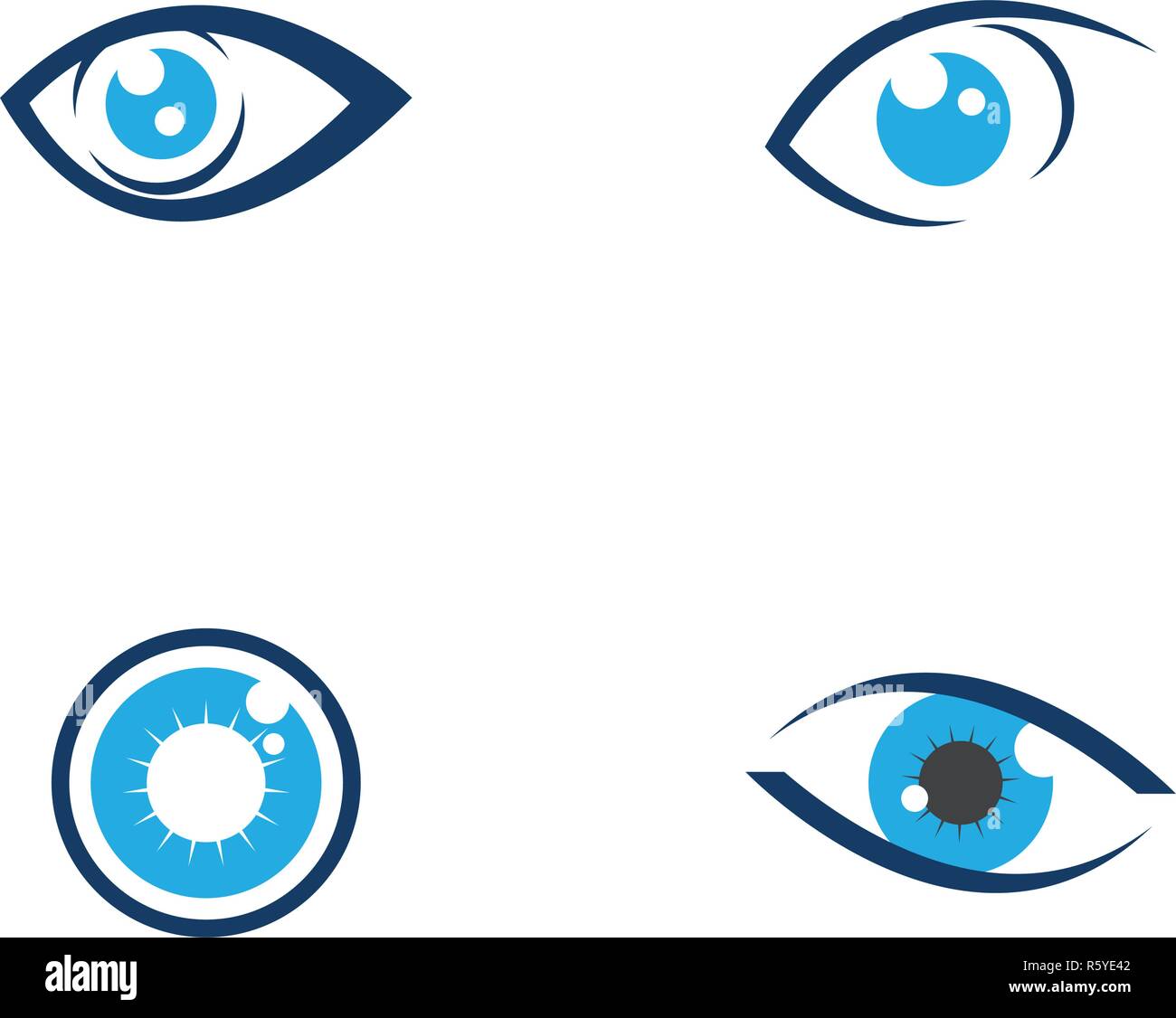 Branding Identity Corporate Eye Care vector logo design Stock Vector ...
