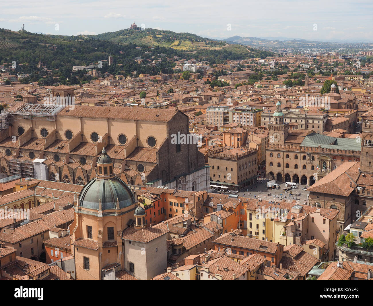 Aerial view of Bologna Stock Photo - Alamy