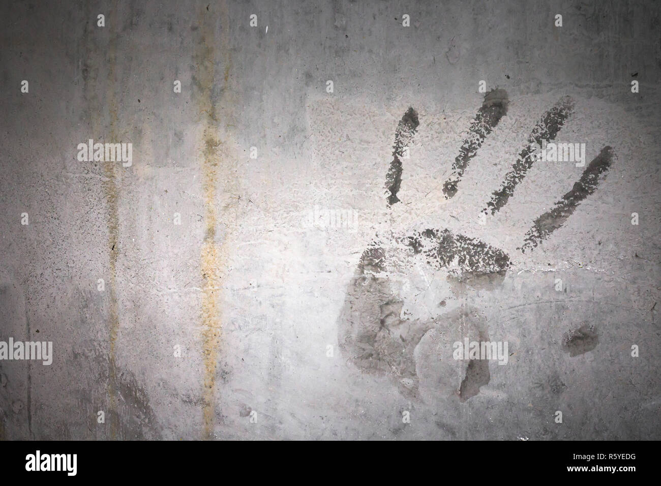 Grunge hand print Stock Photo - Alamy