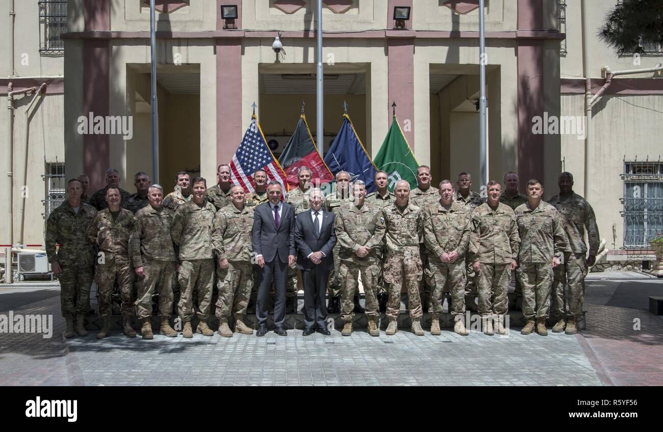 Secretary of Defense Jim Mattis and U.S. Army Gen. John Nicholson ...