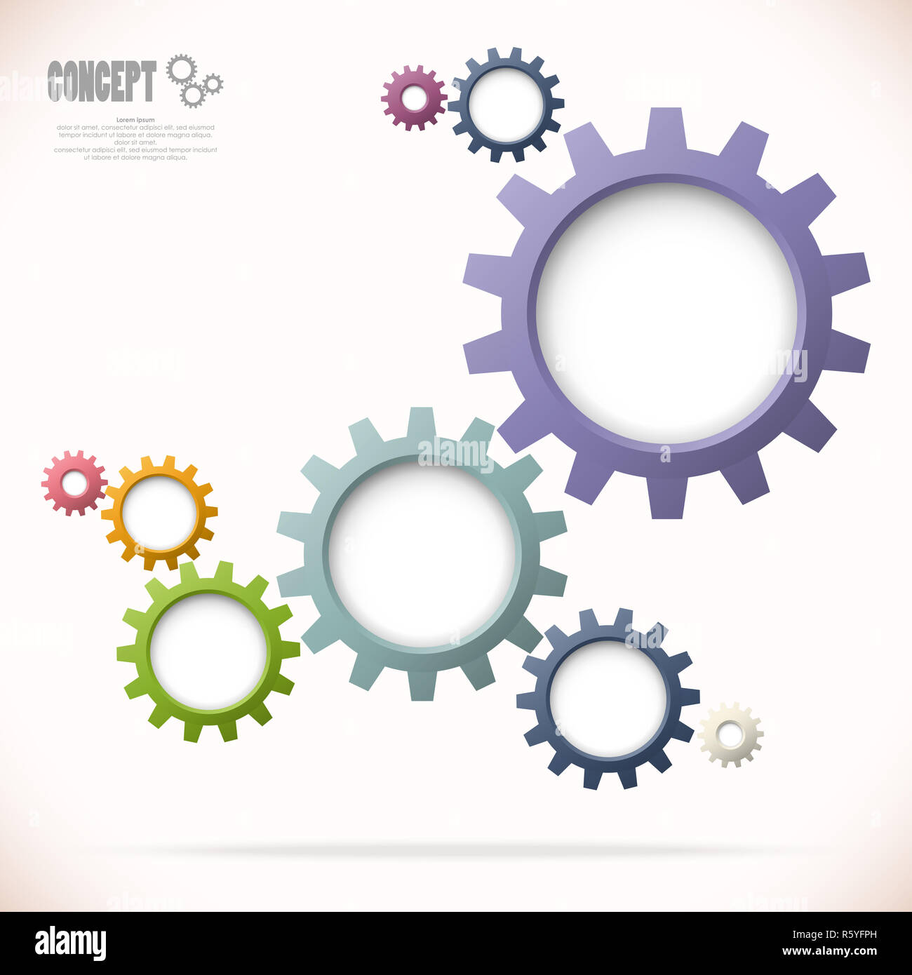 gear wheels business concept graphic Stock Photo - Alamy