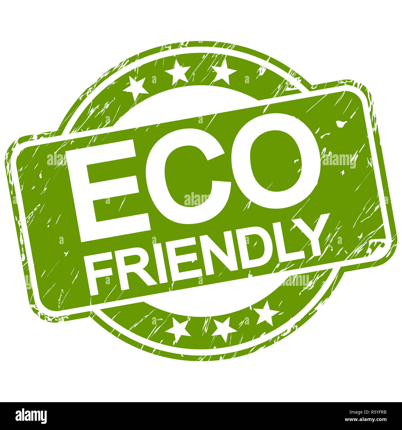 Eco friendly green grunge Cut Out Stock Images & Pictures - Alamy