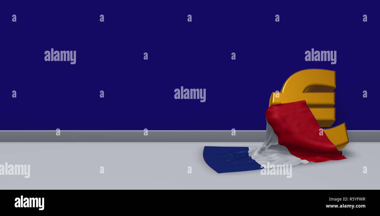 euro symbol and french flag Stock Photo - Alamy
