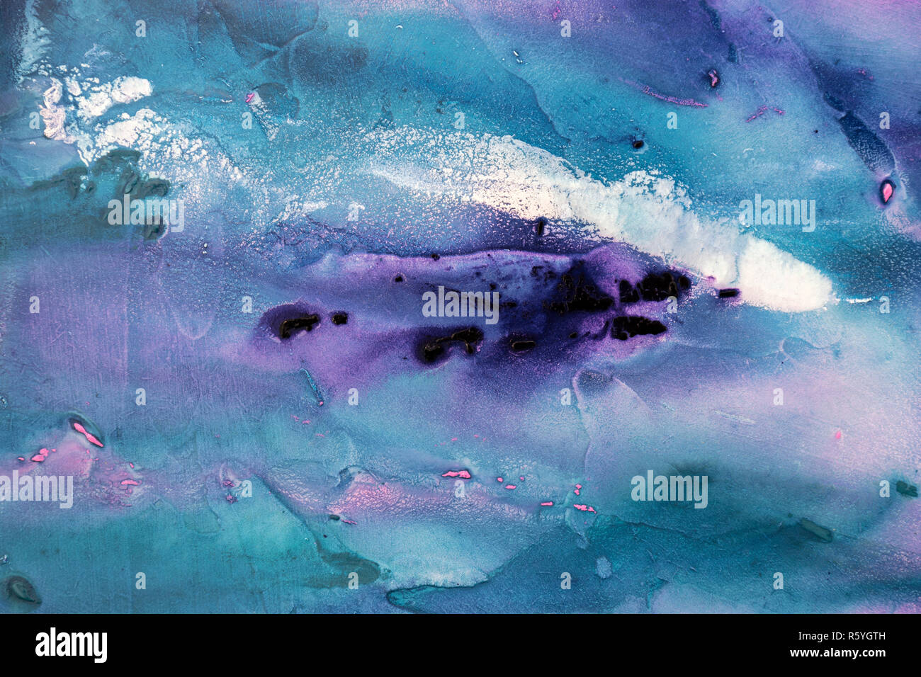 Abstract color acrylic painting detail Stock Photo - Alamy