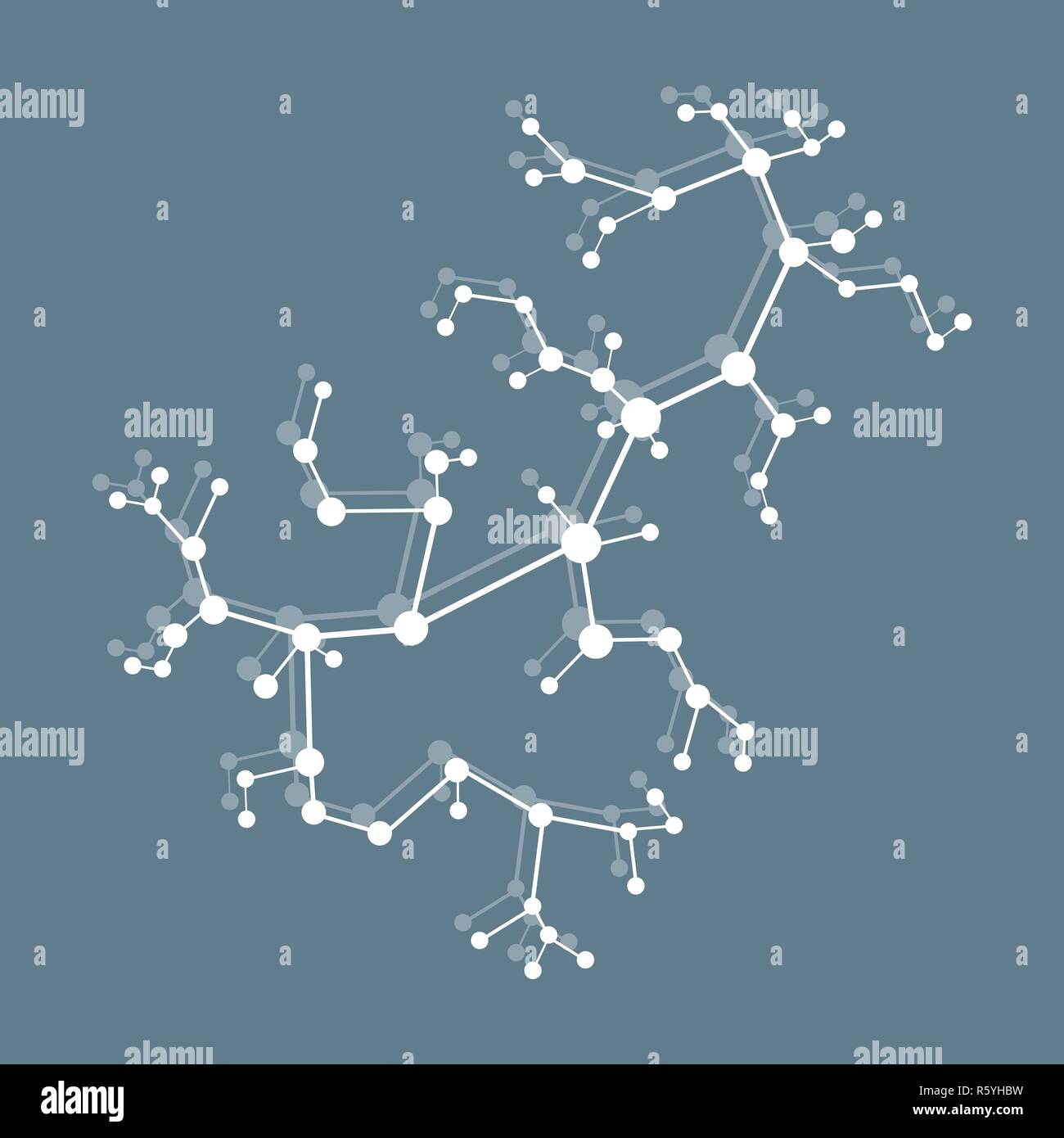 Structure of molecule and communication. Scientific concept. Medical ...