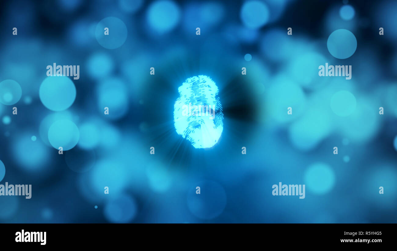 Circular blue scanner hi-res stock photography and images - Alamy