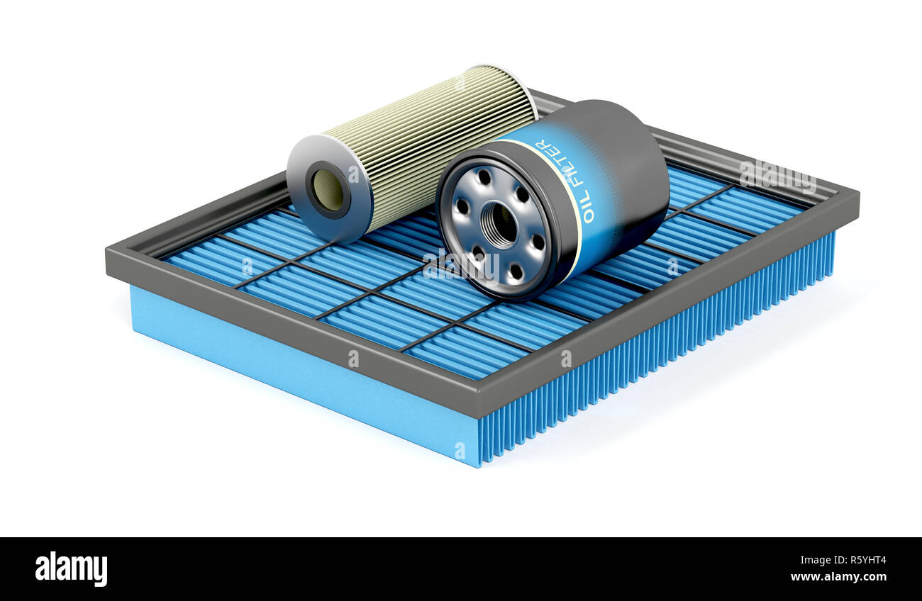 Set of automotive filters Stock Photo - Alamy