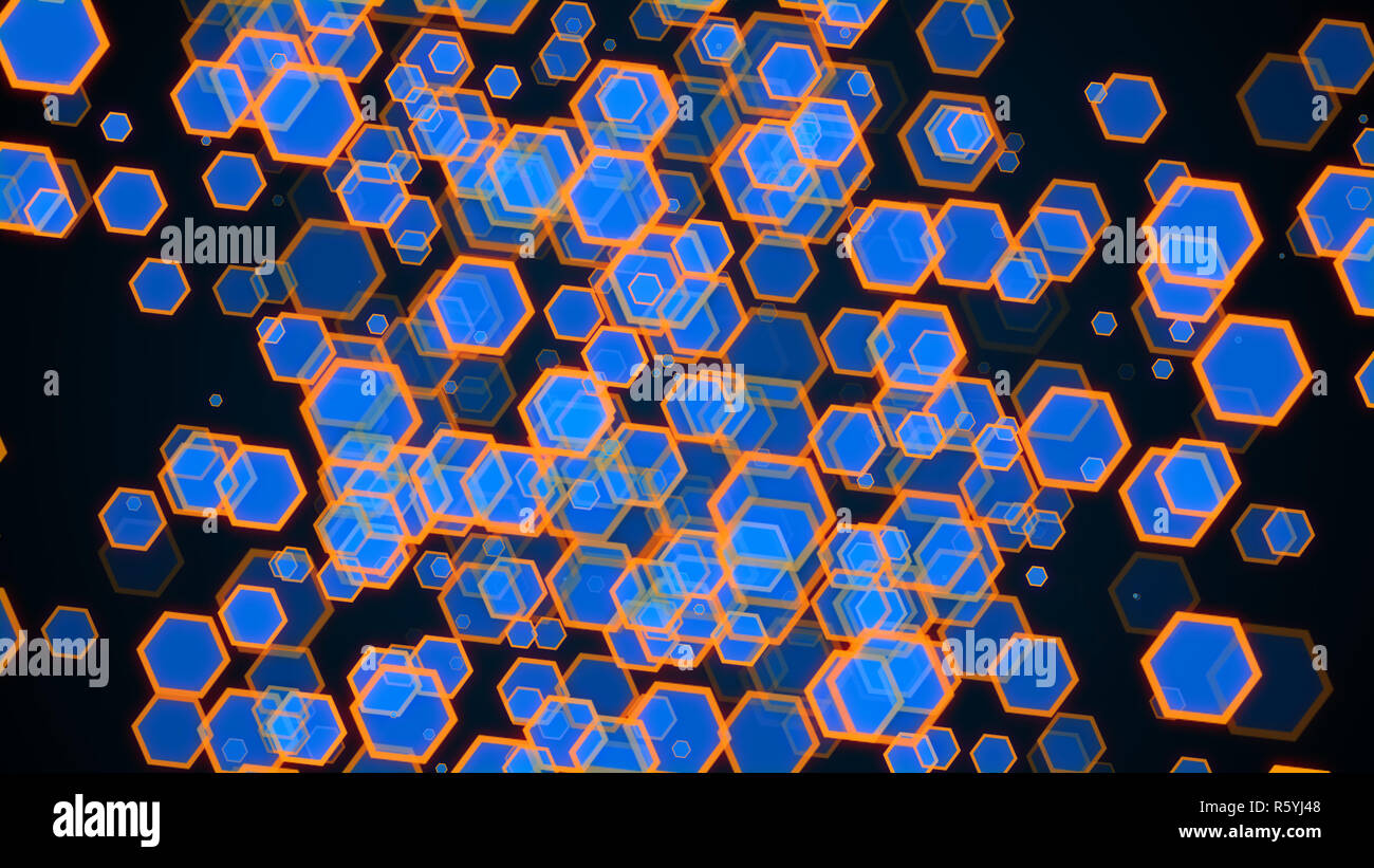 Abstract hexagonal background. 3d rendering backdrop Stock Photo - Alamy