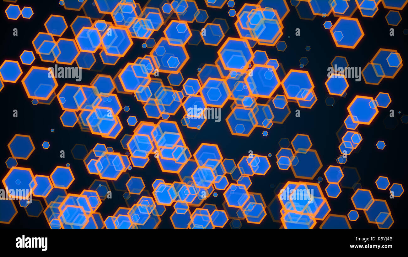 Abstract hexagonal background. 3d rendering backdrop Stock Photo - Alamy