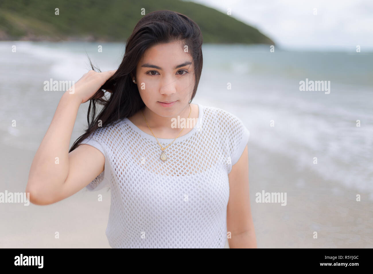 A portrait of a beautiful asian woman Stock Photo - Alamy