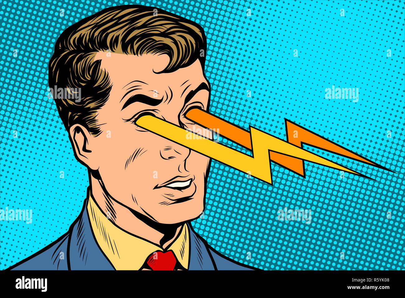 Lightning of the human eye Stock Photo - Alamy