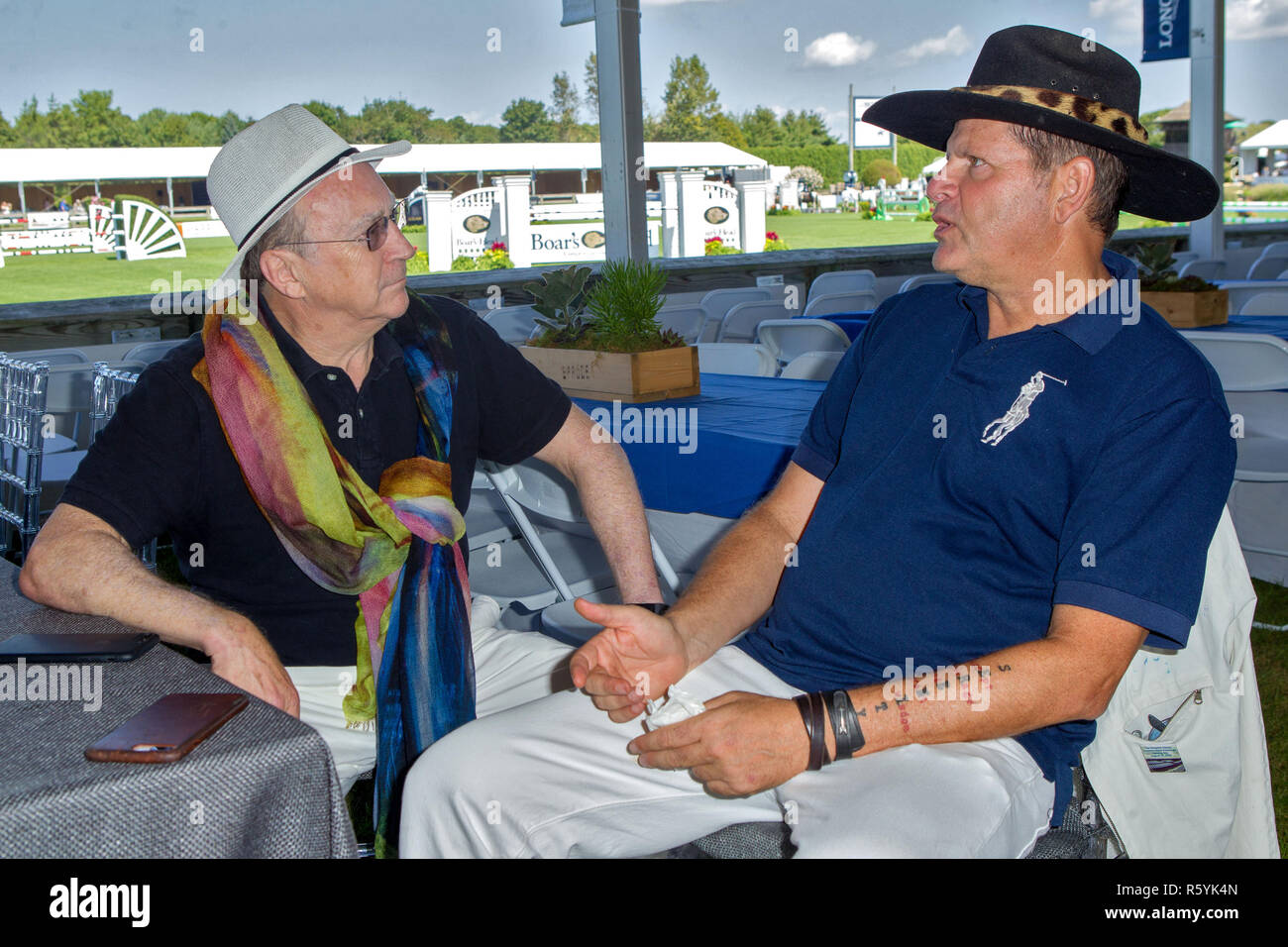 BRIDGEHAMPTON, NY - AUGUST 26: Steve Miller and Alec Sokolow at Hampton ...