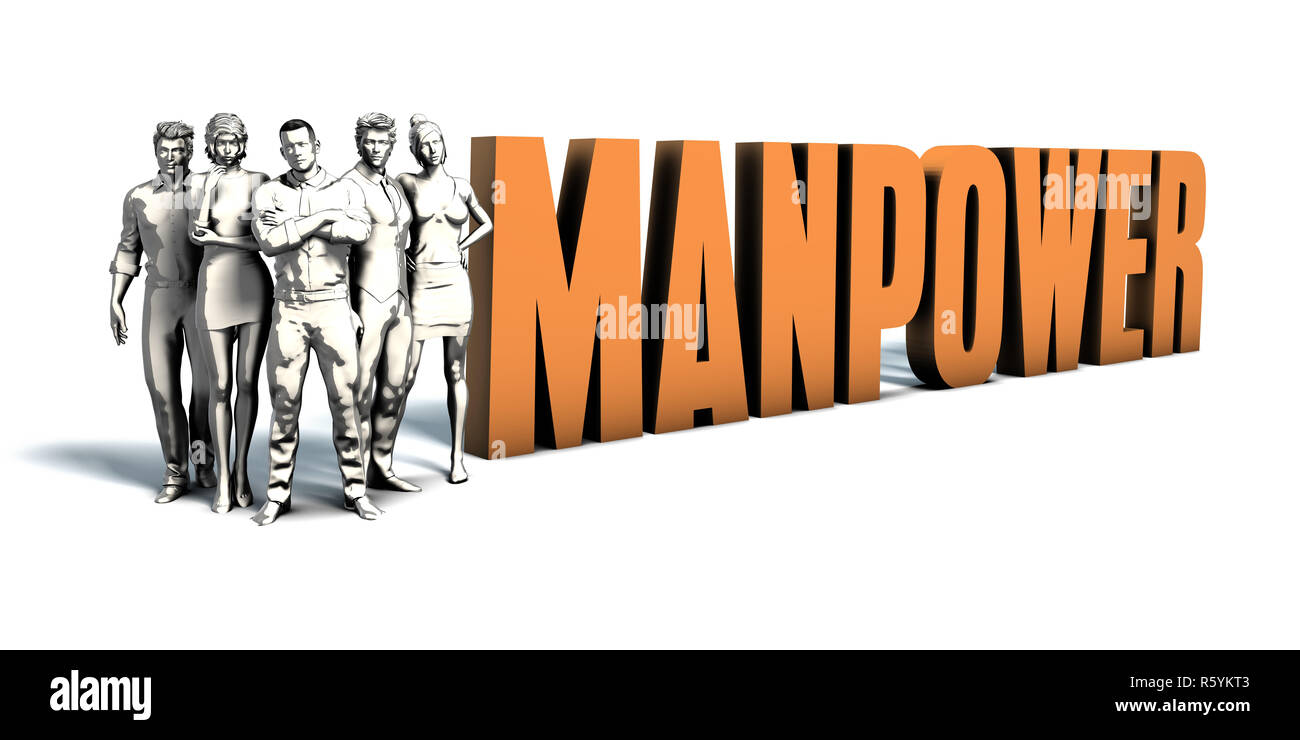 Business People Manpower Art Stock Photo - Alamy