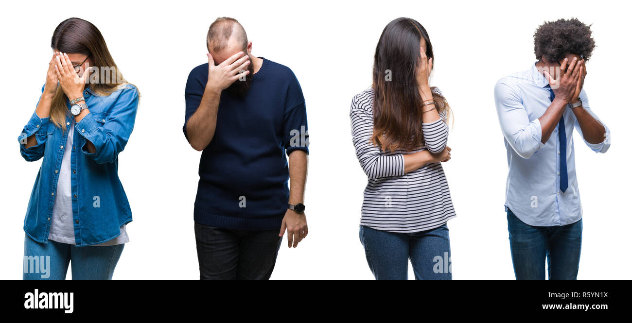 Crying Group Of People