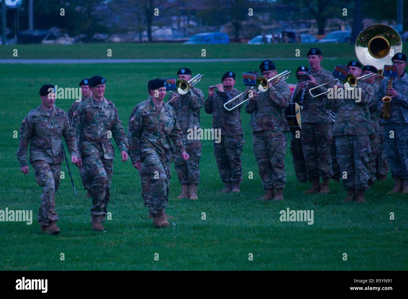 From left to right, U.S Army Lt. Col Keith Carter, commander, 1st ...