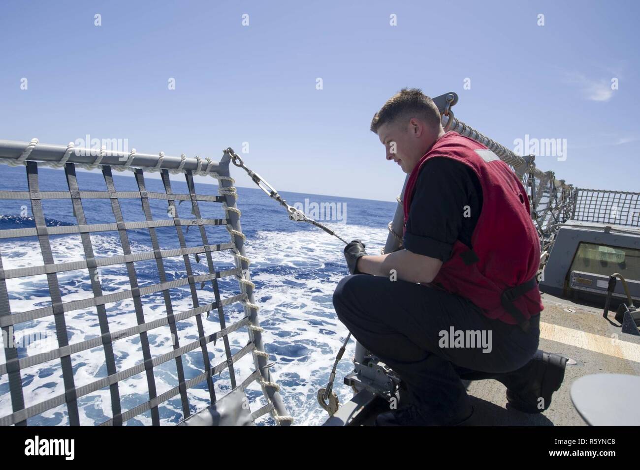 PACIFIC OCEAN (April 17, 2017) Yeoman Seaman Derek Killaby, from Gorham ...
