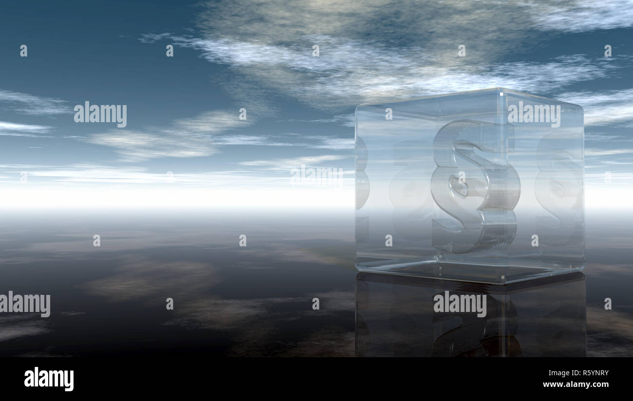 paragraph symbol in glass cubes Stock Photo - Alamy