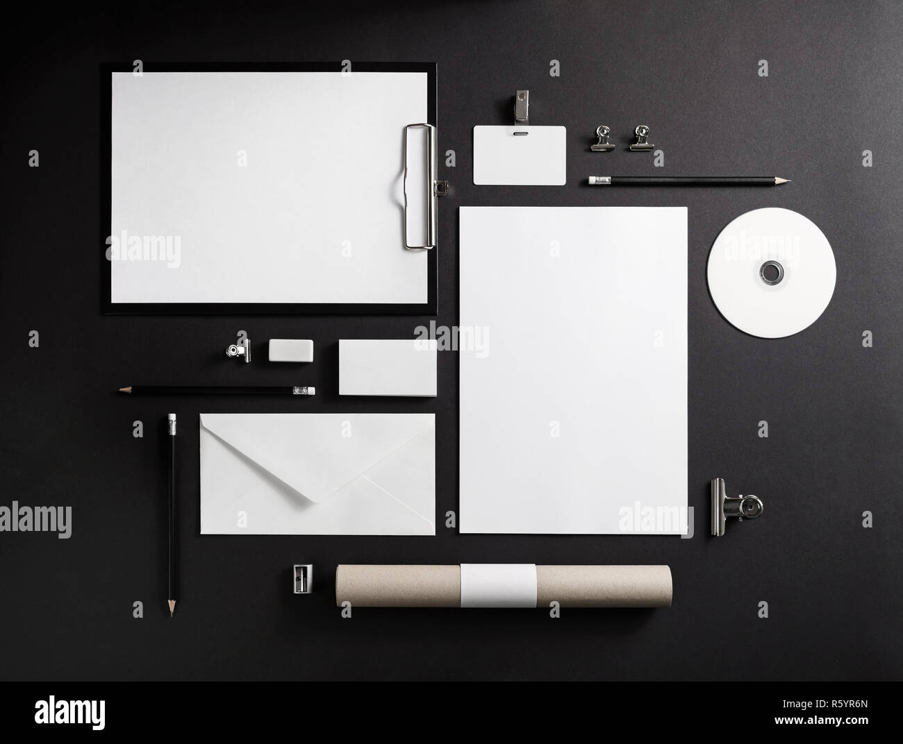 Blank branding template Stock Photo - Alamy