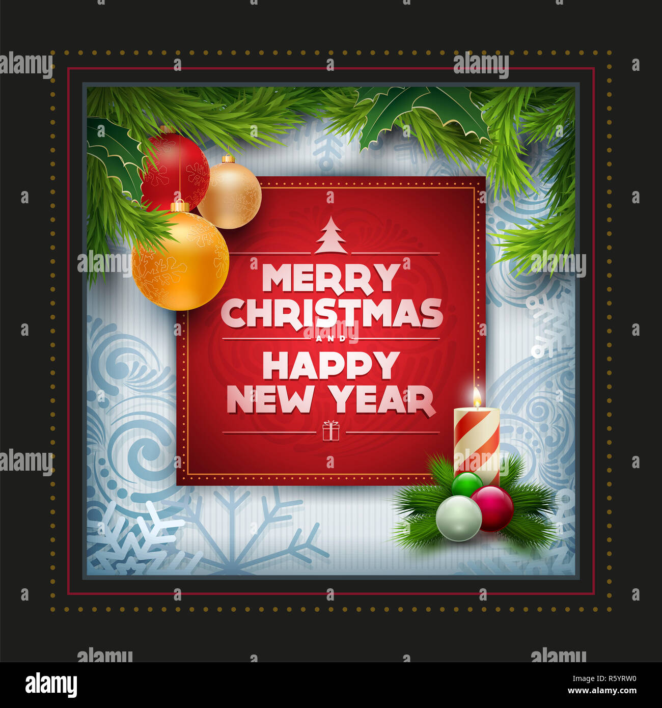 Christmas Greeting Card Design Stock Photo - Alamy