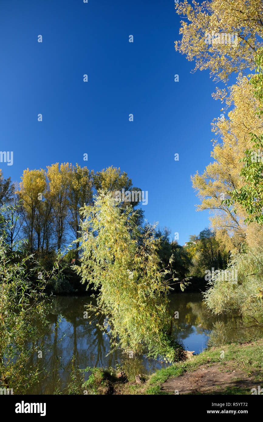 autumn in the bÃ¶ttinger bay Stock Photo - Alamy