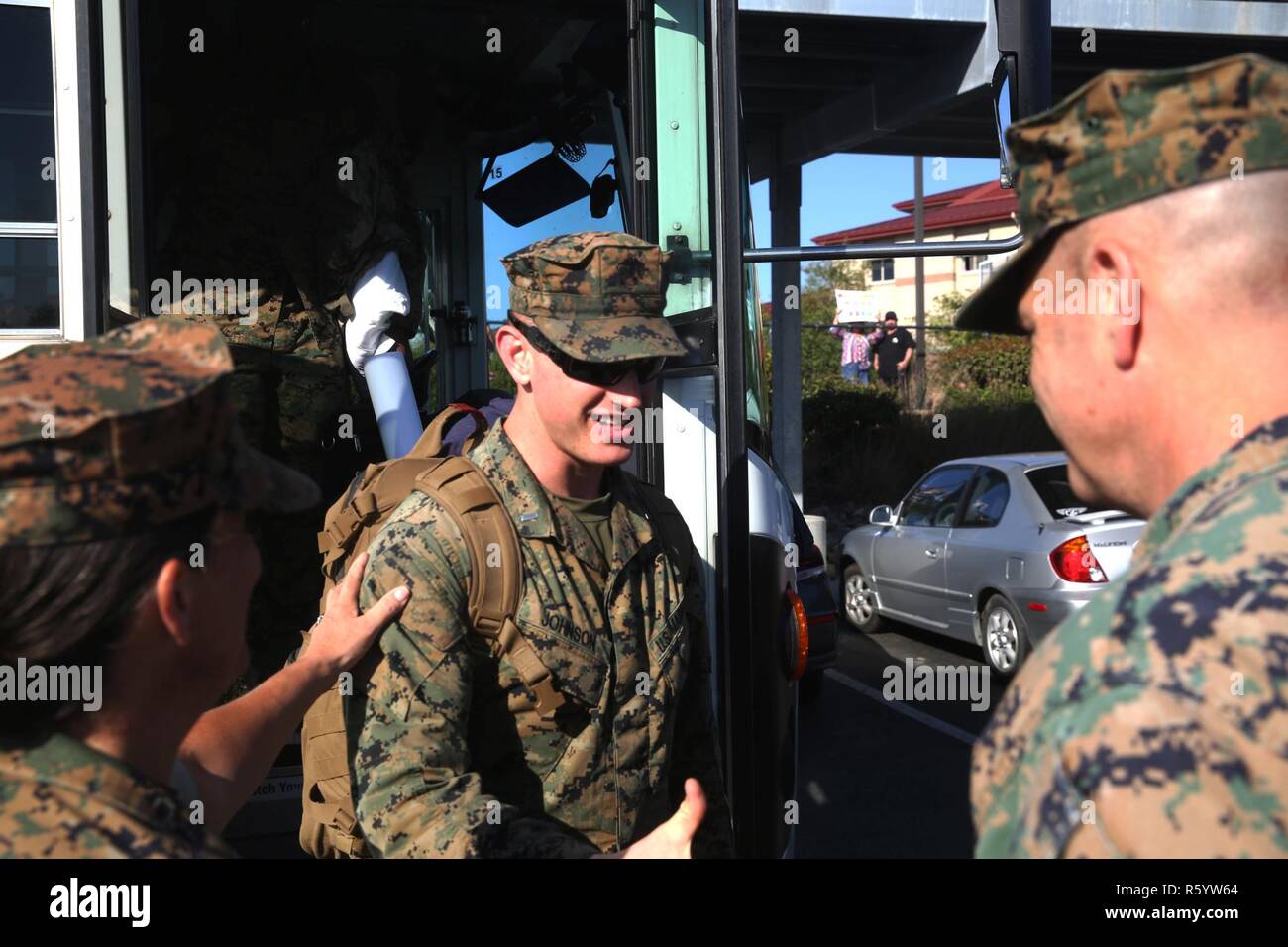 Col. Roberta Shea (left), commanding officer, I Marine Expeditionary ...