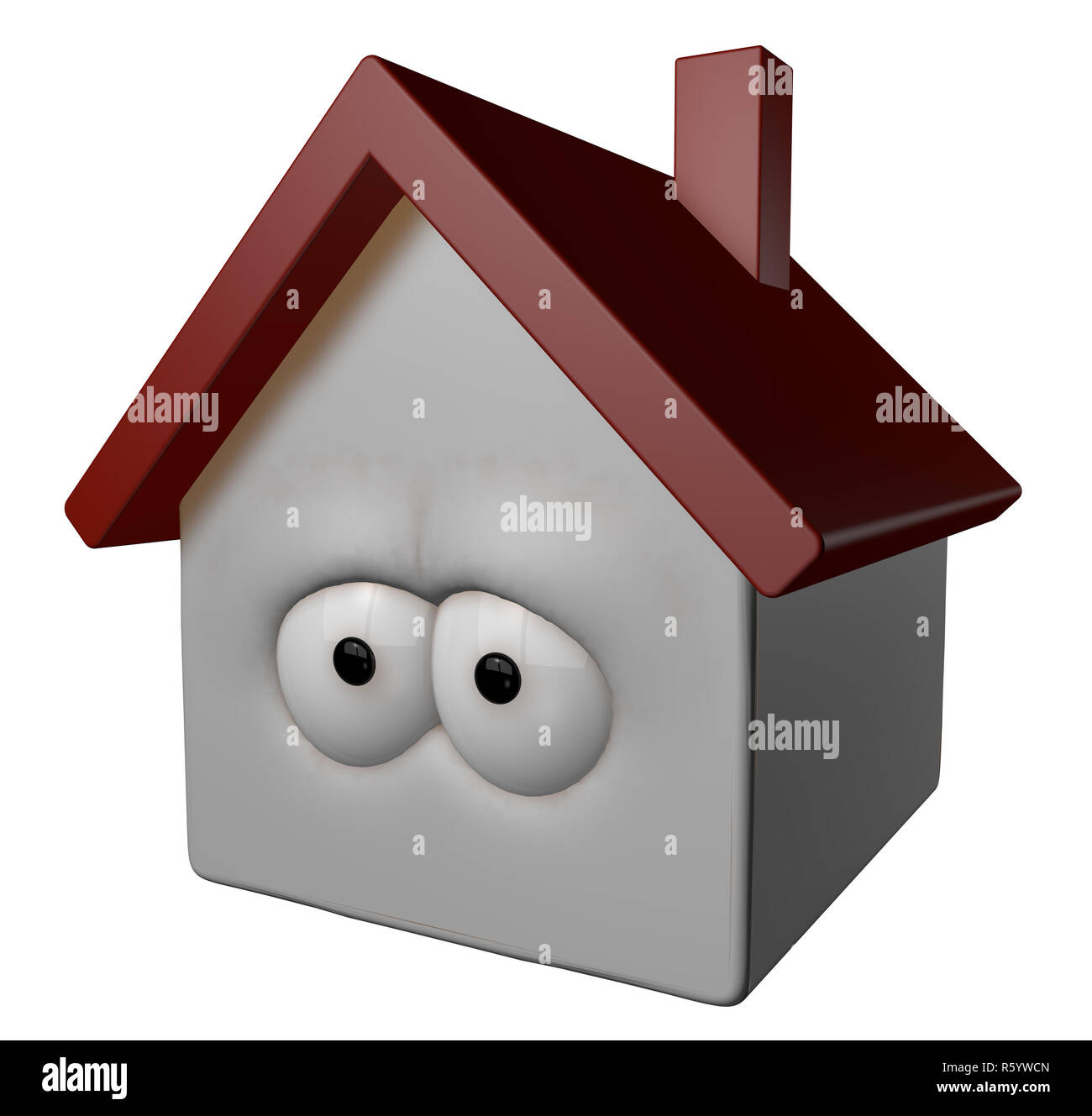 View of the chimney house Cut Out Stock Images & Pictures - Alamy