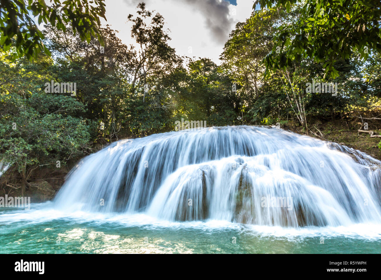 A waterfall in Bonito, Brazil Stock Photo - Alamy