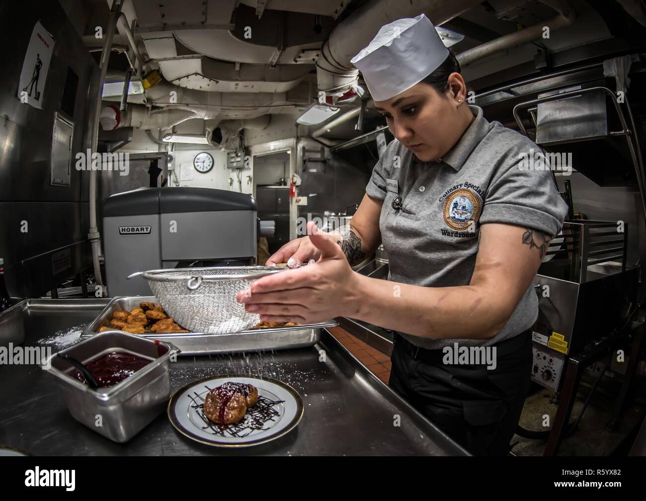 PACIFIC OCEAN (April 21, 2017) Culinary Specialist Seaman Martin Lara ...