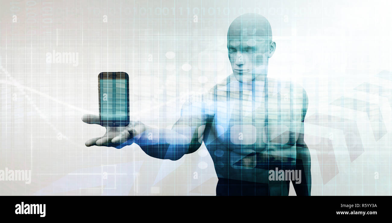 Internet Connectivity and Mobility Software as Art Stock Photo - Alamy