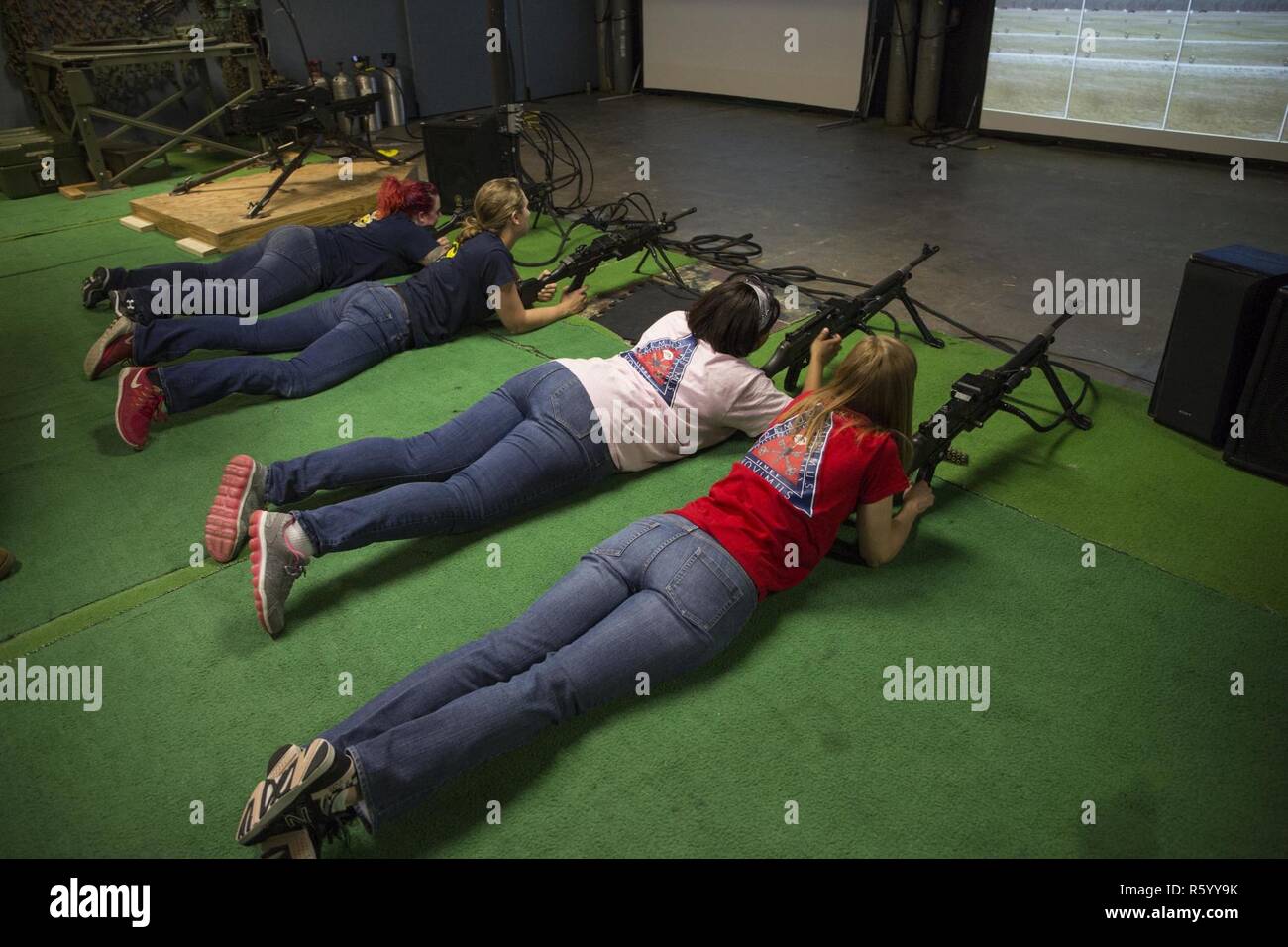 Indoor Simulated Marksmanship Trainer High Resolution Stock Photography ...