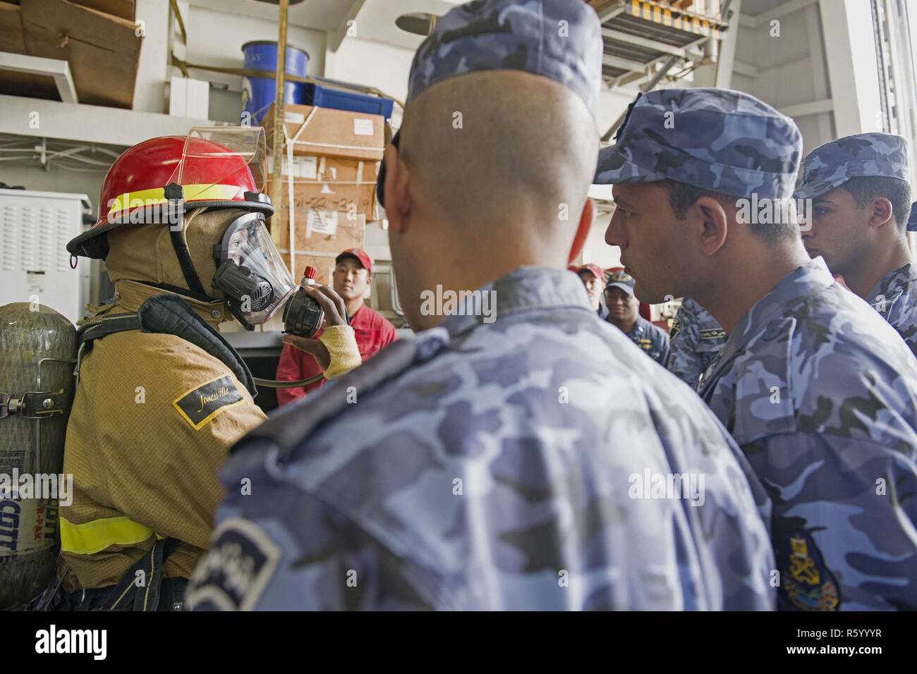 SAFAGA, Egypt (April 24, 2017) Damage Controlman Fireman Marcus ...