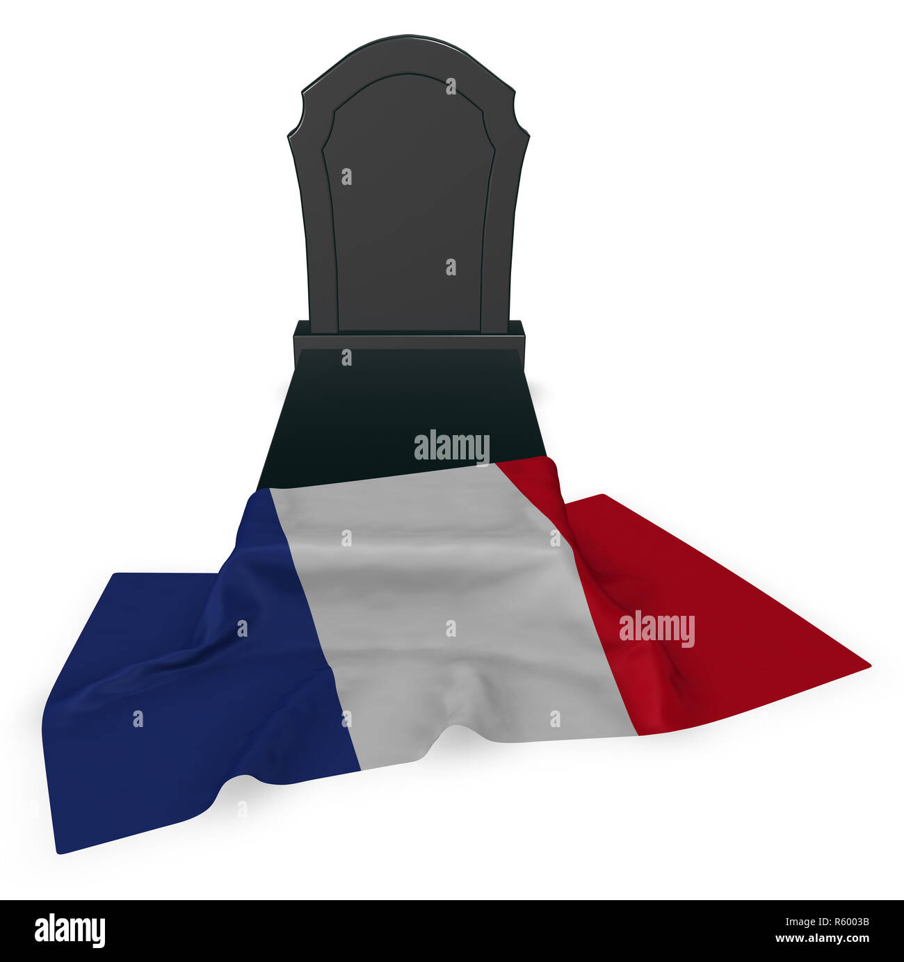 tombstone and flag of france Stock Photo - Alamy