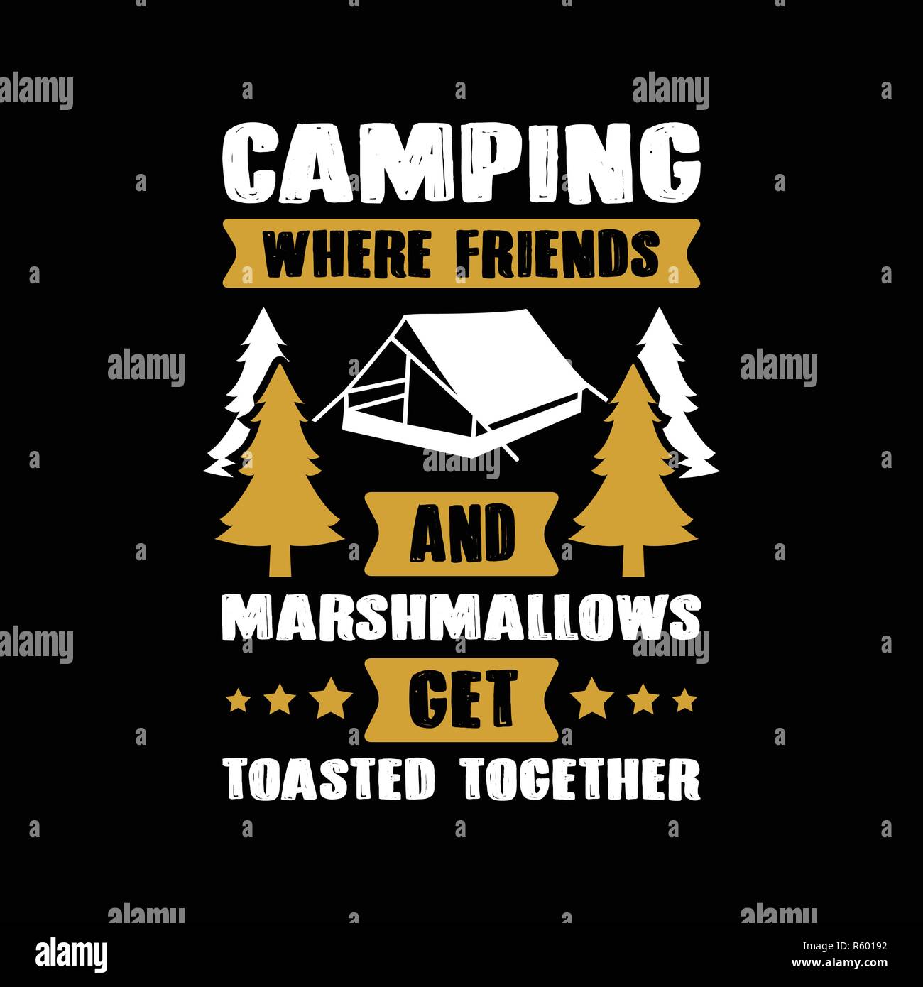 Camping saying Stock Vector Images - Alamy