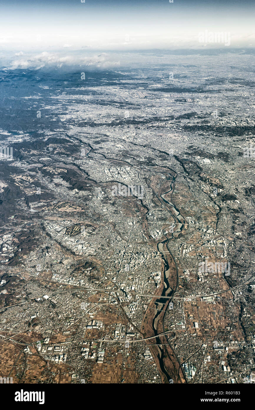 Japan map satellite geography hi-res stock photography and images - Alamy