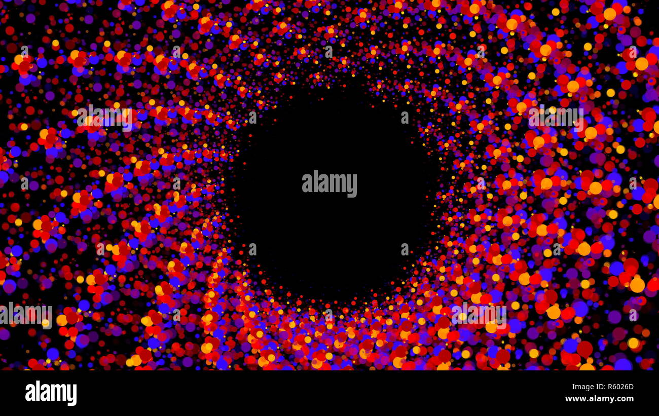 Spiral swirling particles technology hi-res stock photography and ...