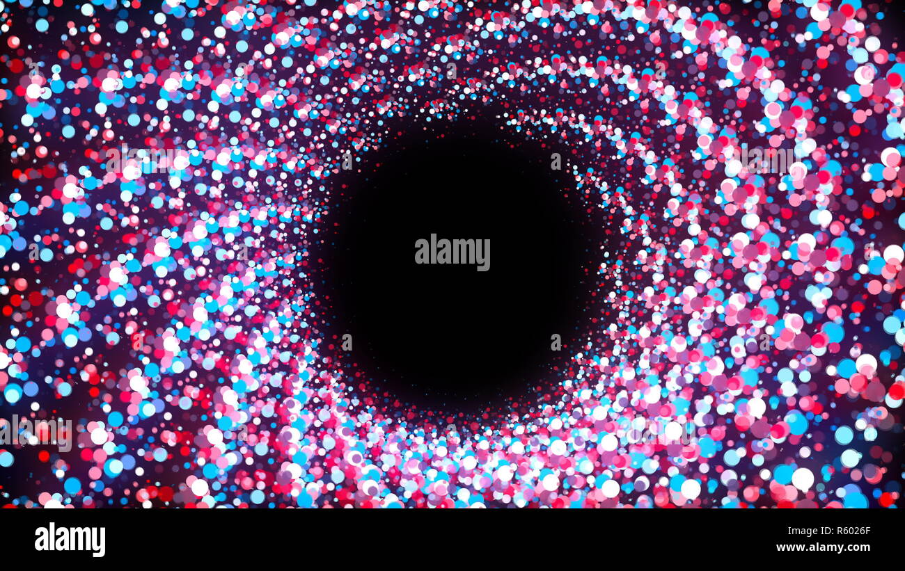 Spiral swirling particles technology hi-res stock photography and ...