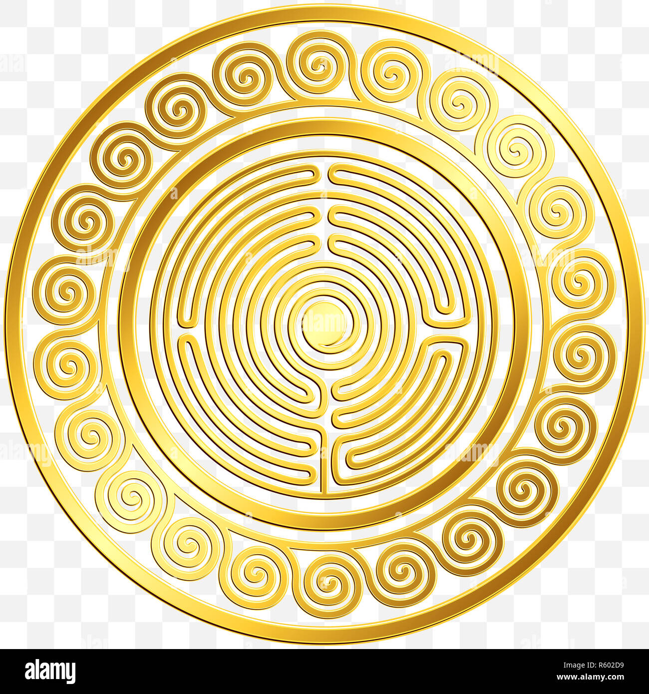 Traditional vintage gold Greek ornament, Meander Stock Photo - Alamy