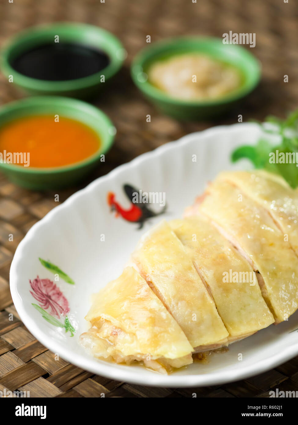 rustic hainan chicken Stock Photo - Alamy