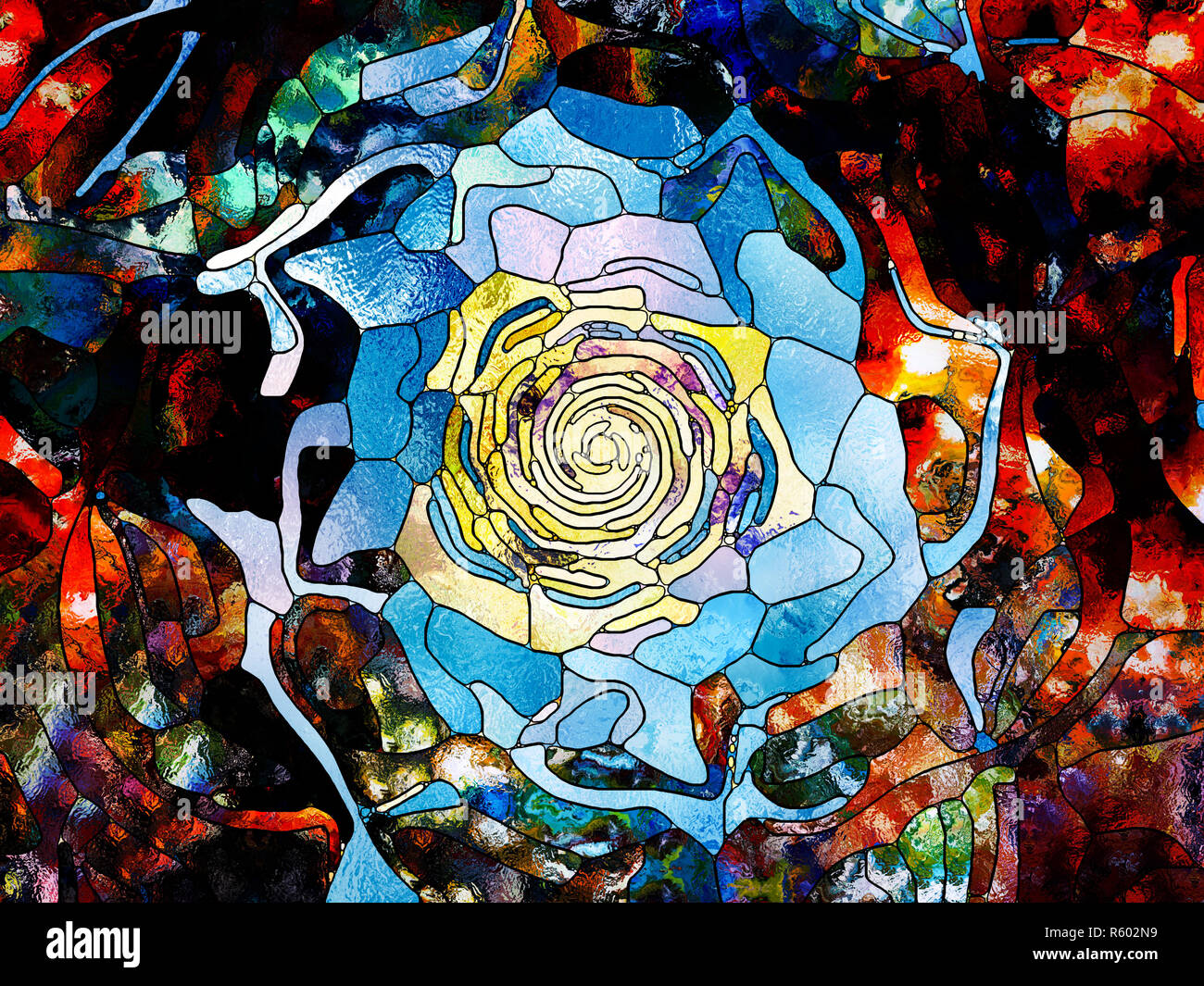 Unfolding of Color Division Stock Photo - Alamy
