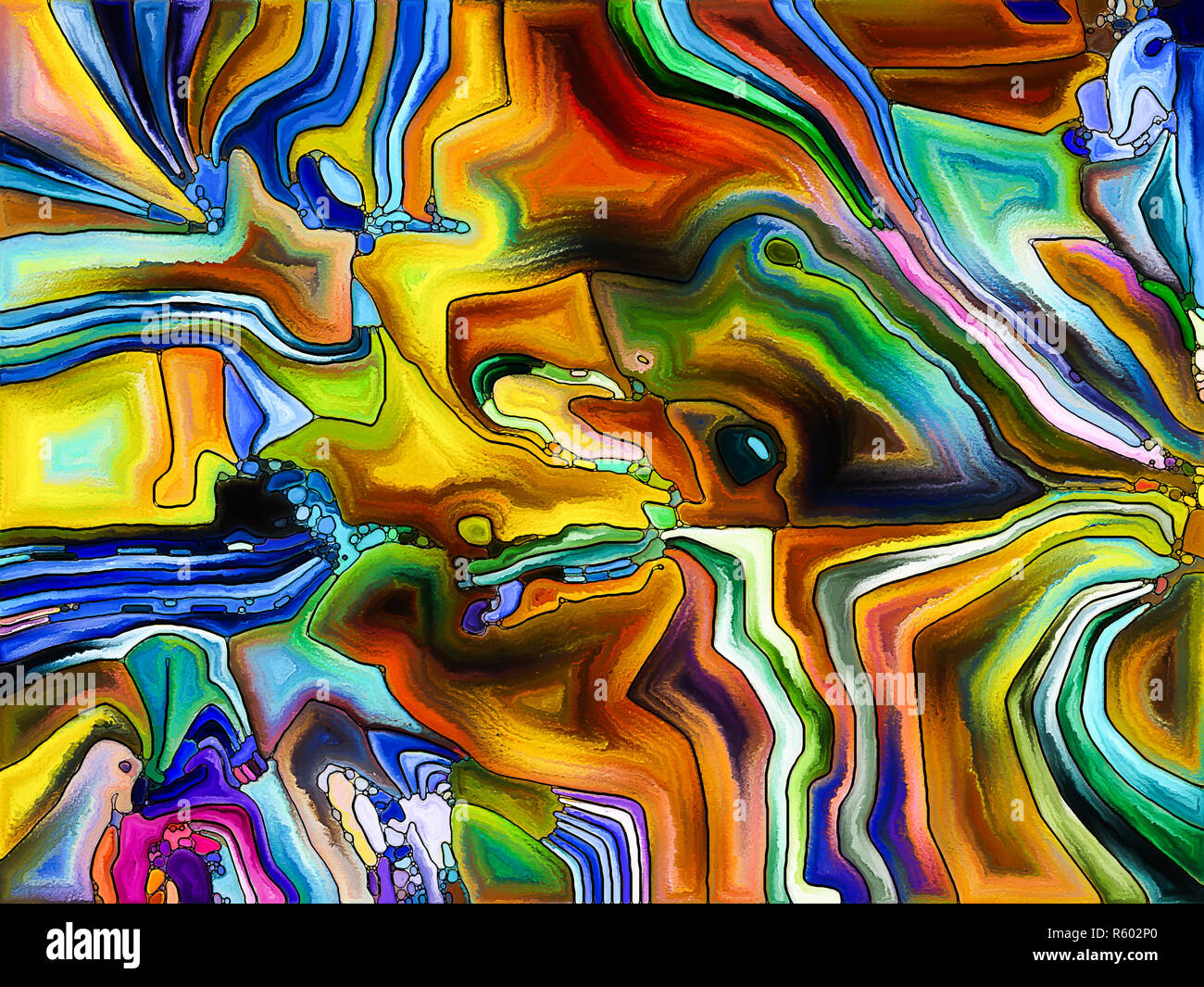 Virtual Color Division Stock Photo - Alamy