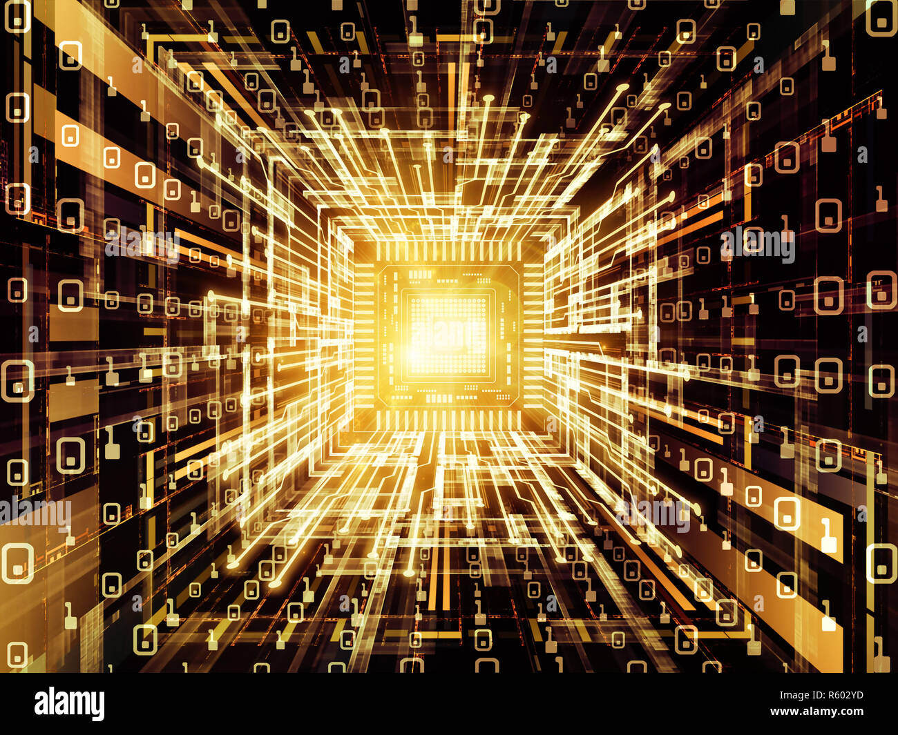 Synergies of Digital Processor Stock Photo - Alamy