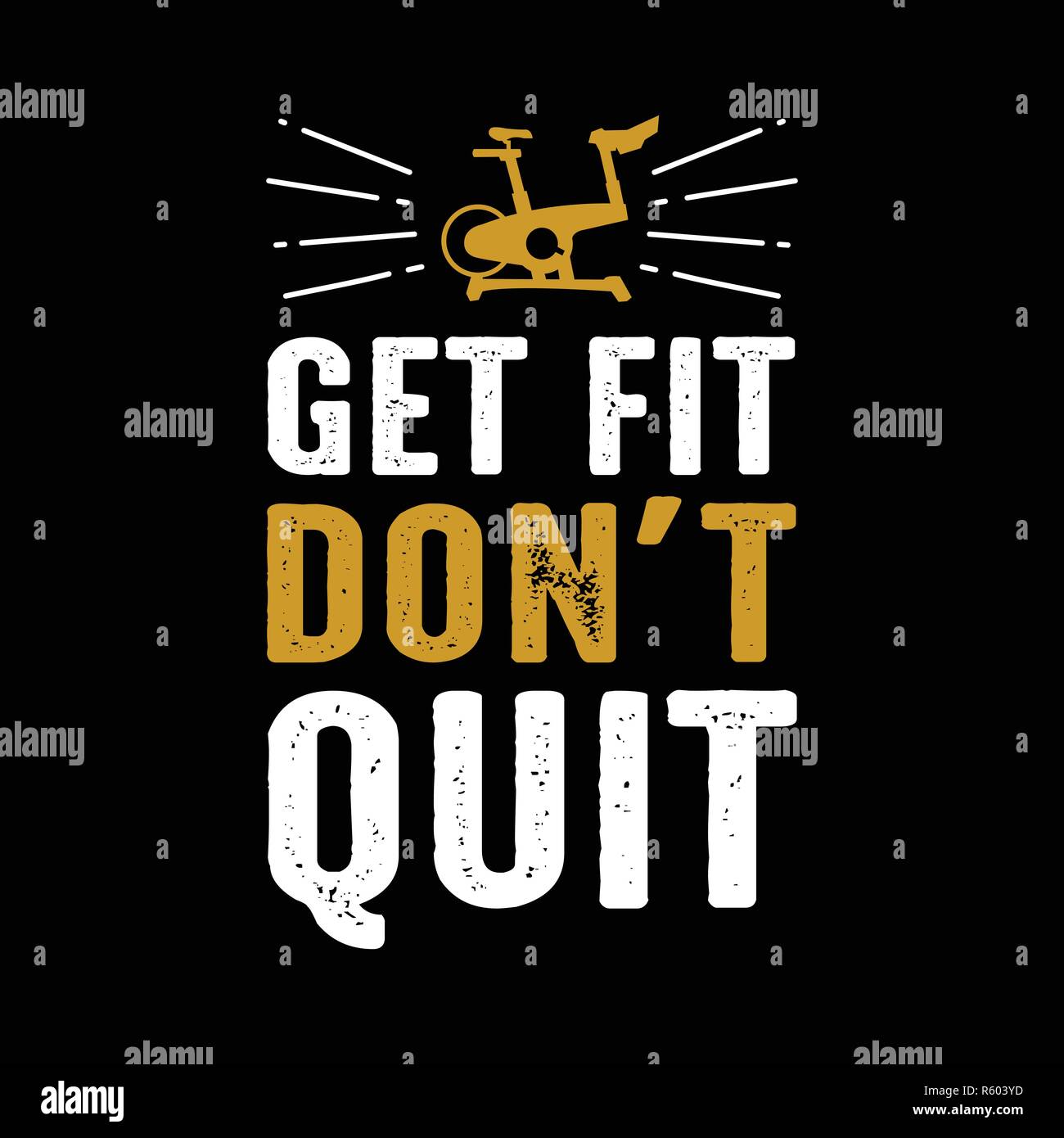 Fitness Quote and Saying Stock Vector Image & Art - Alamy