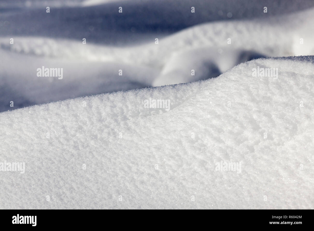 Snow drifts in winter Stock Photo - Alamy