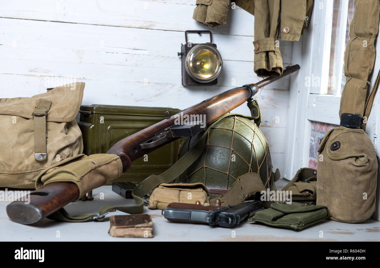U.S. military equipment and weapons of World War II Stock Photo - Alamy