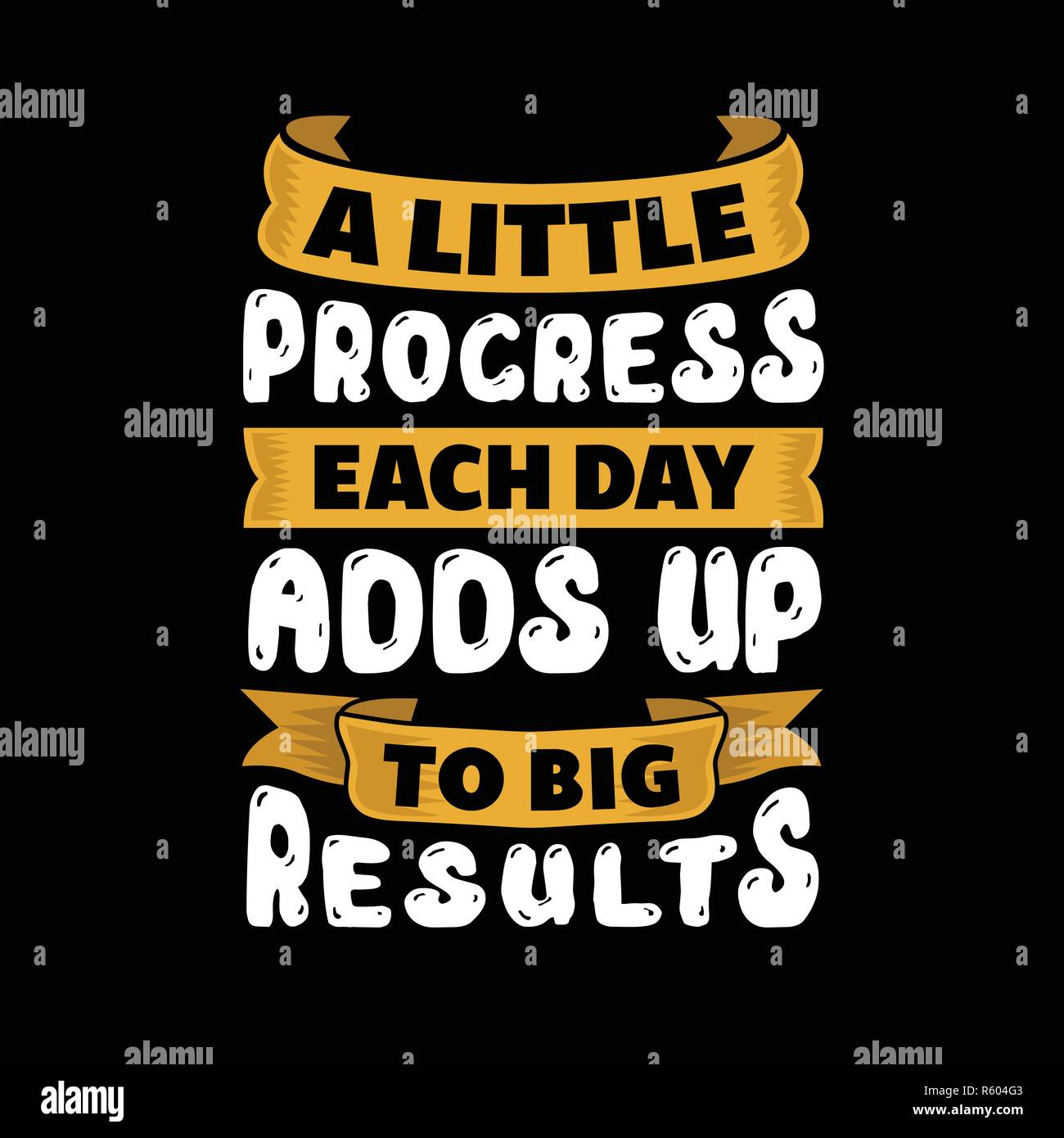 A Little Progress Each Day Stock Vector Image & Art - Alamy