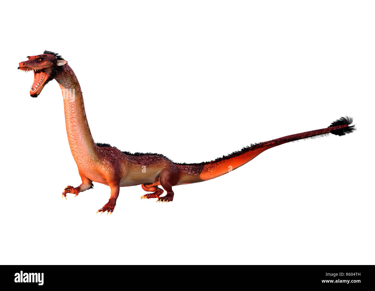 3D Rendering Eastern Dragon on White Stock Photo - Alamy