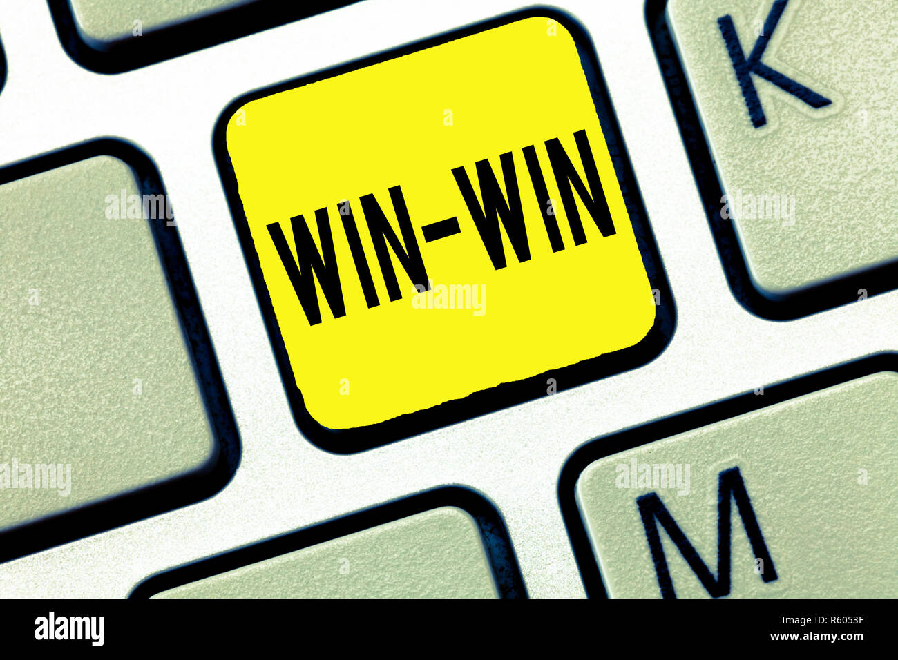 Handwriting text writing Win Win. Concept meaning Strategy for both ...