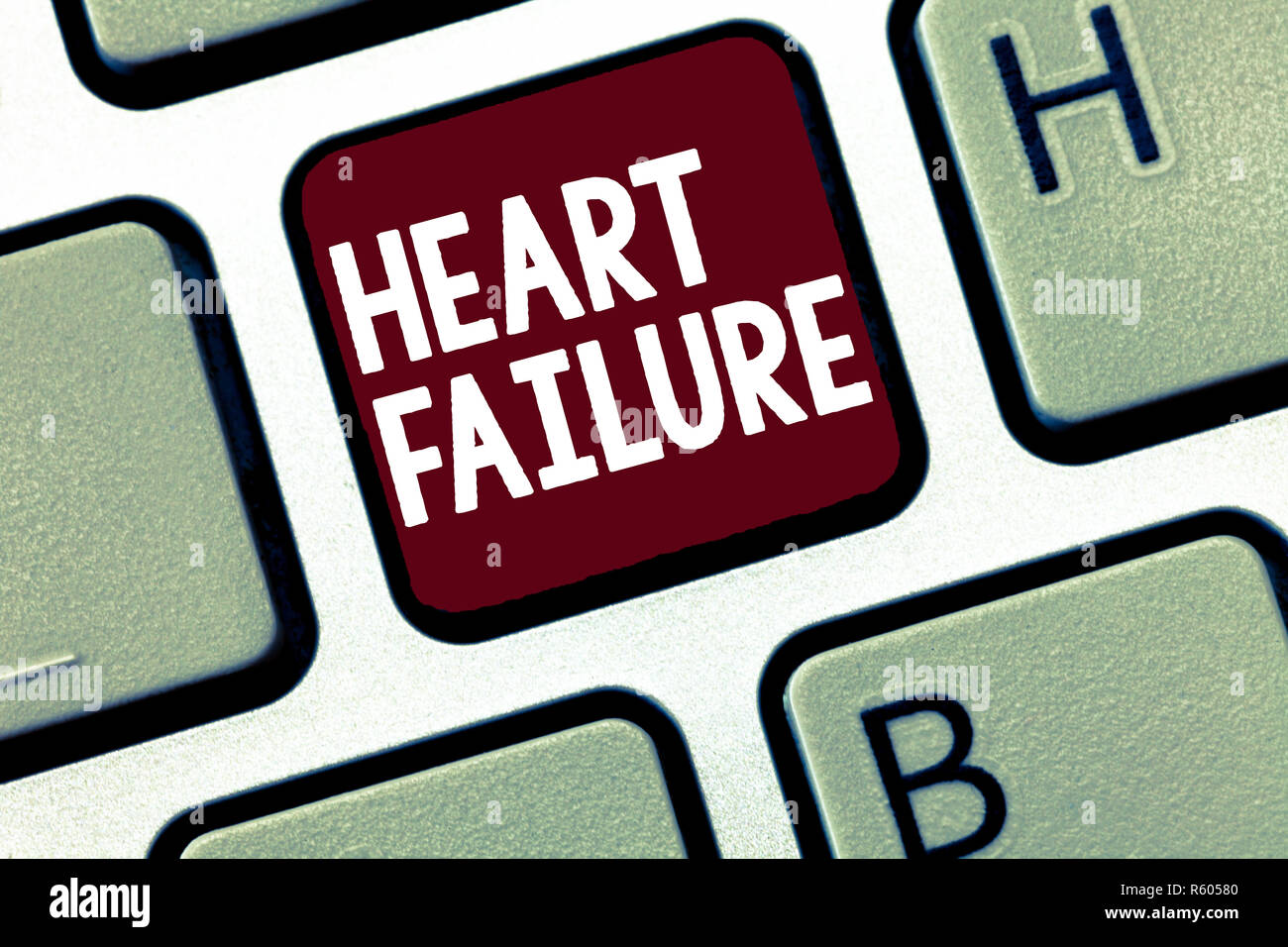 Handwriting text Heart Failure. Concept meaning Failure of the heart to ...