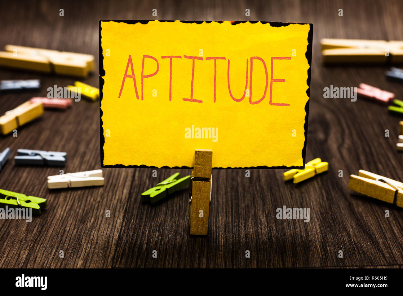 Handwriting text Aptitude. Concept meaning Natural ability tendency to ...